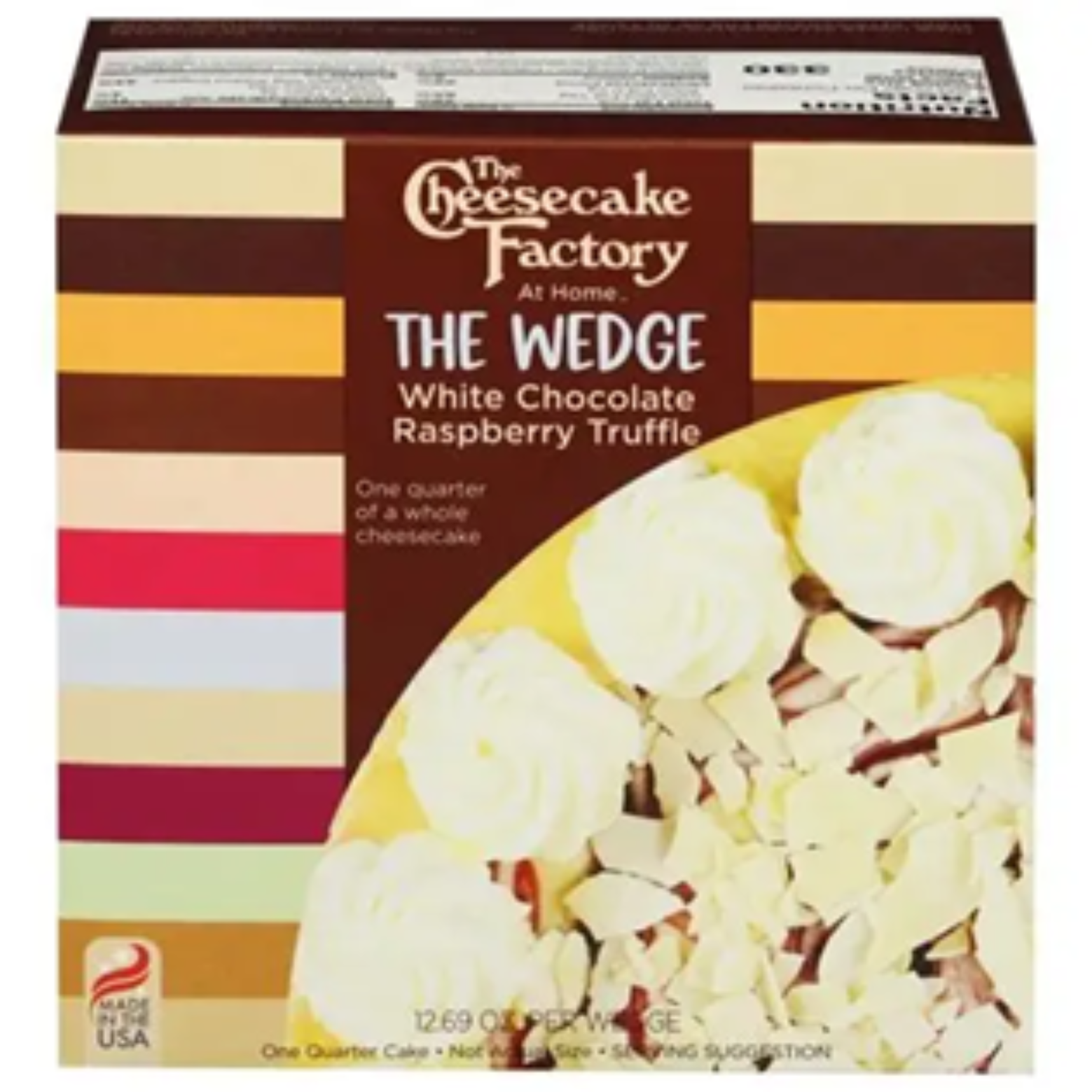 Cheesecake chocolate blanco frambuesa y trufa 376 g Cheesecake Factory
